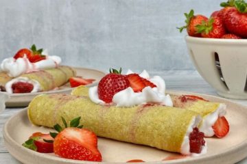 Easy Strawberry Crepes Recipe | Healthy Foodie Girl