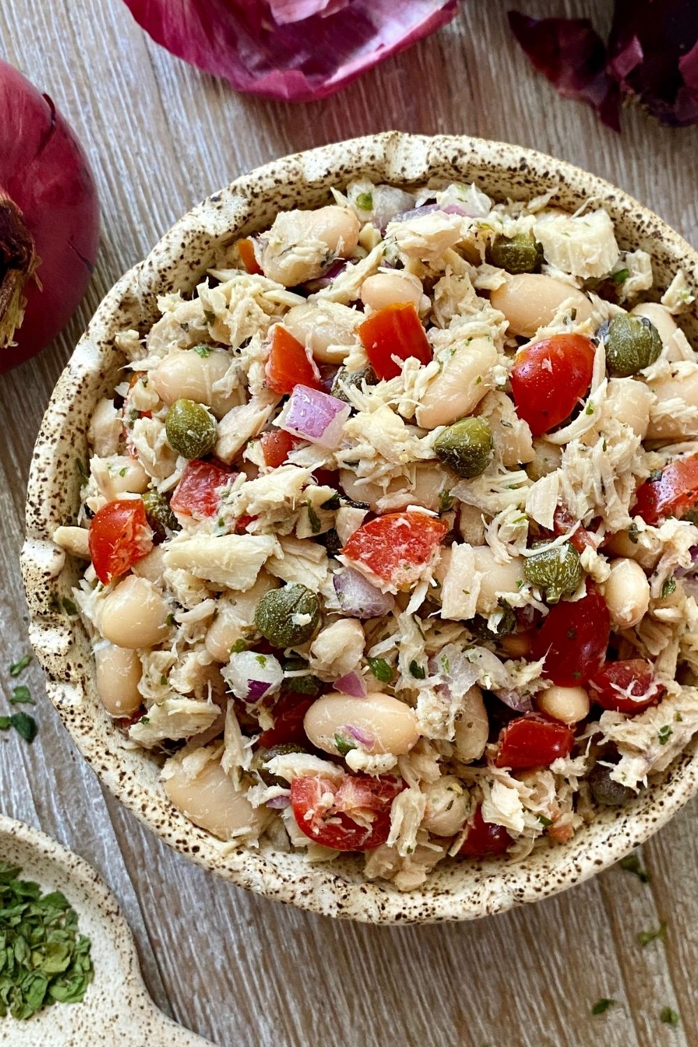 White Bean Tuna Salad Recipe | Healthy Foodie Girl