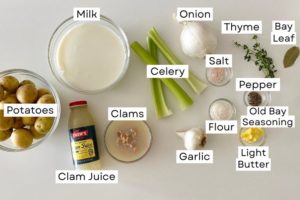 Lightened Up New England Clam Chowder | Healthy Foodie Girl