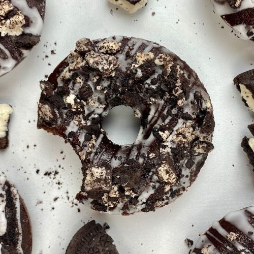 Baked Chocolate Oreo Donuts | Healthy Foodie Girl