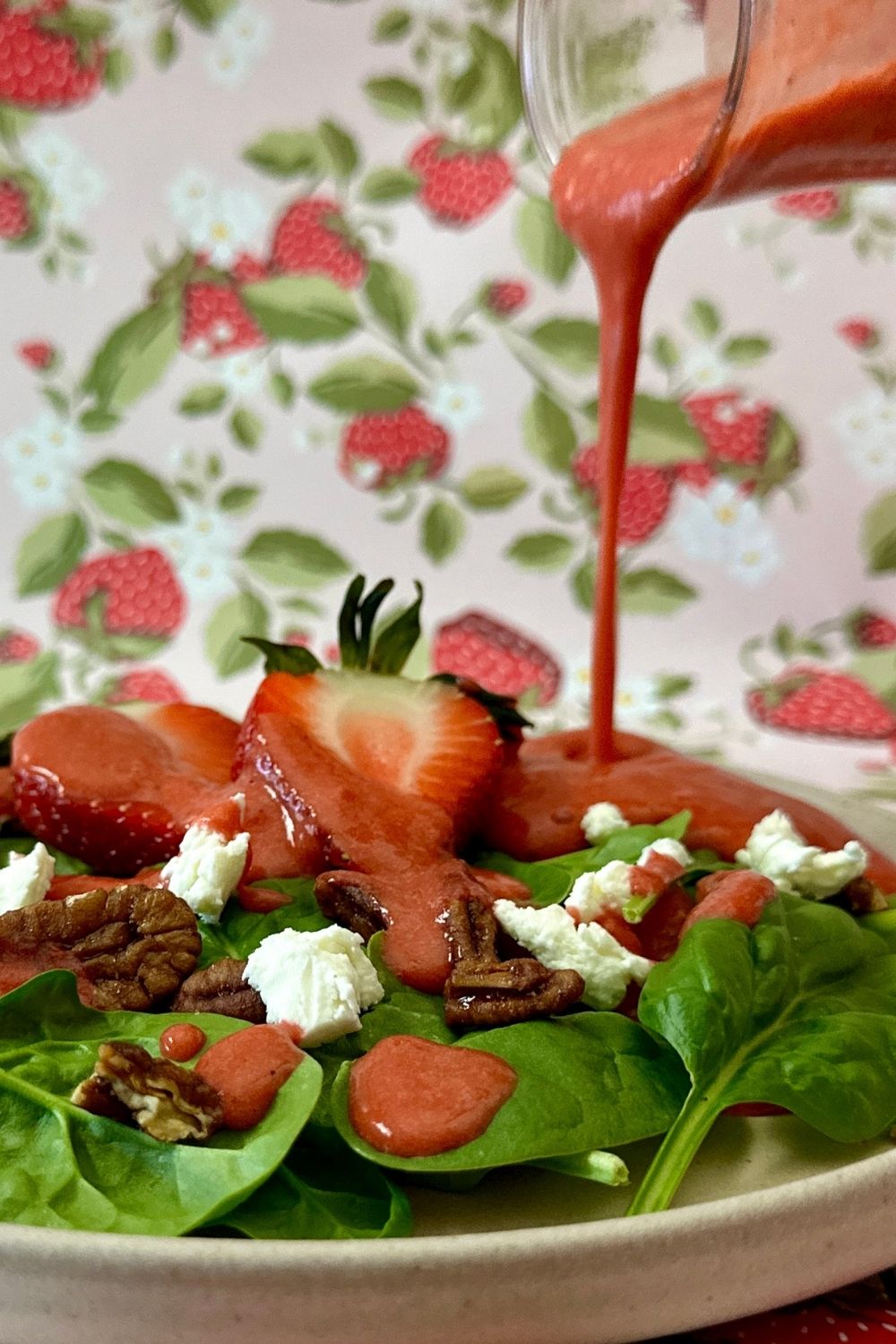 Strawberry Goat Cheese Salad | Healthy Foodie Girl