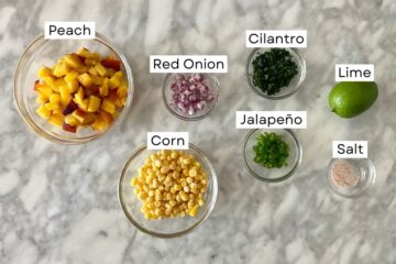 Peach Corn Salsa | Healthy Foodie Girl