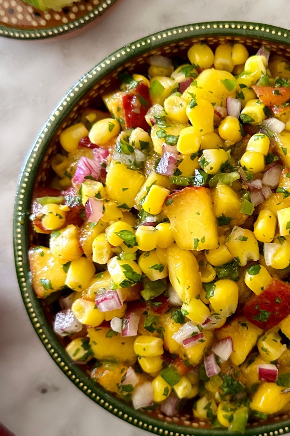 Peach Corn Salsa | Healthy Foodie Girl