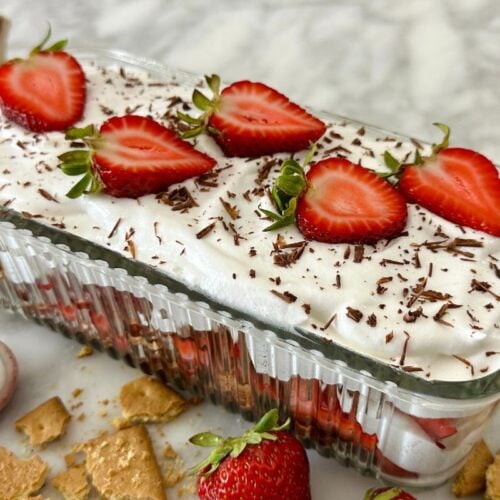Chocolate Strawberry Icebox Cake | Healthy Foodie Girl