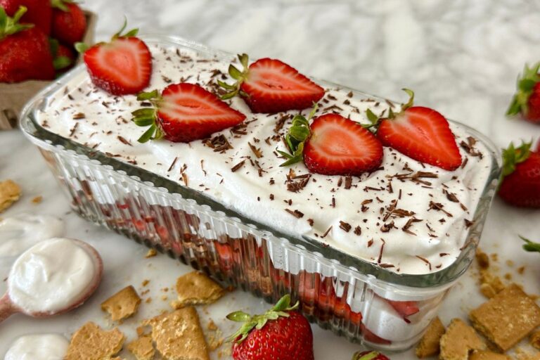 Chocolate Strawberry Icebox Cake | Healthy Foodie Girl
