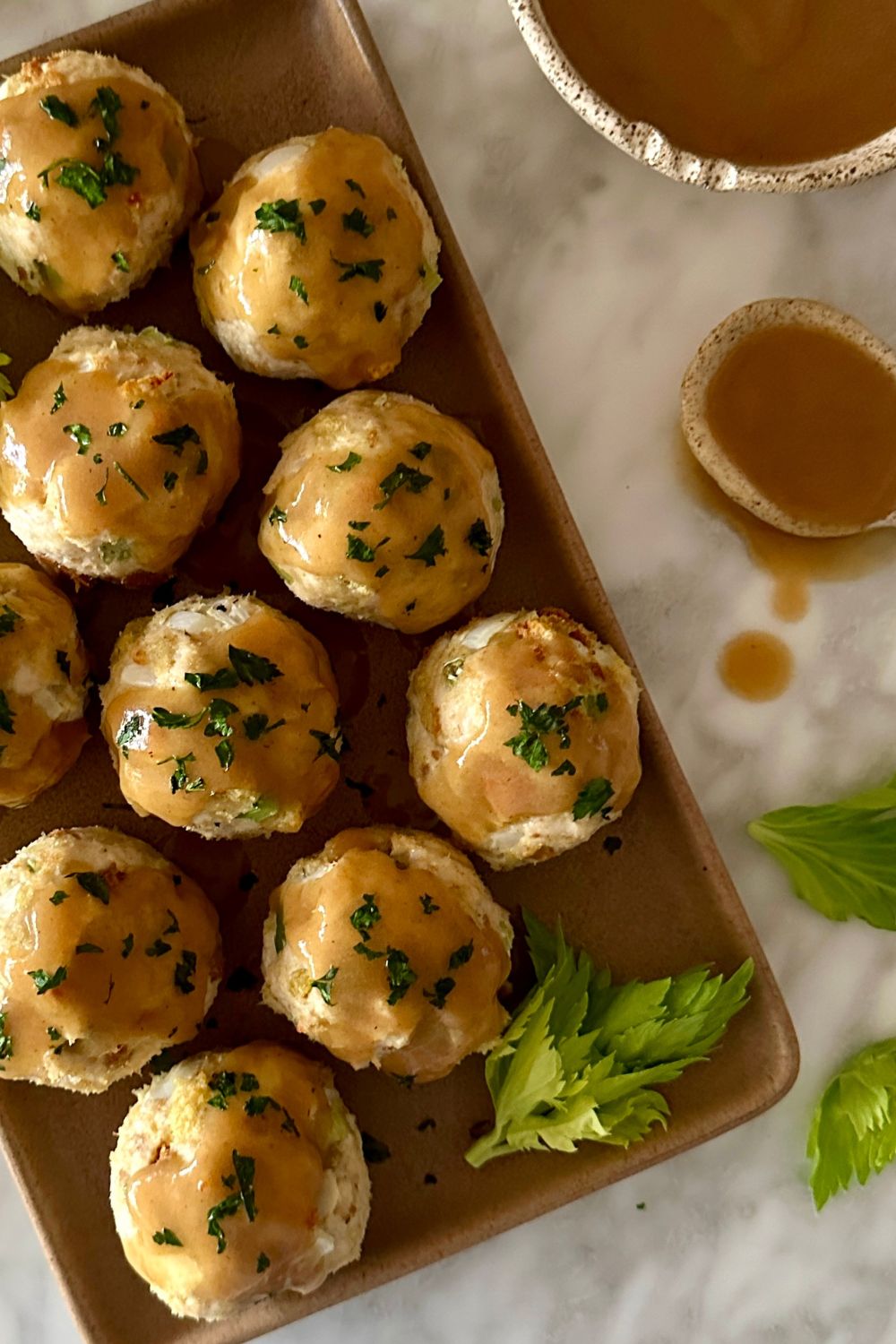 TURKEY STUFFING MEATBALLS | Healthy Foodie Girl