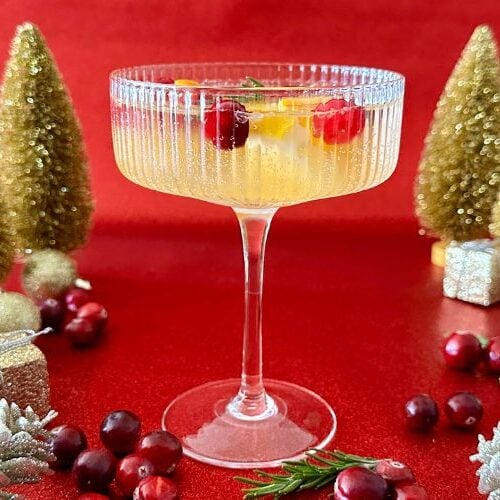 Christmas Prosecco Cocktail | Healthy Foodie Girl