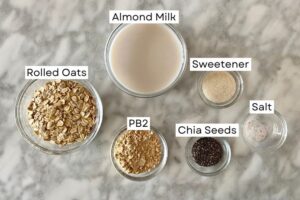 PB2 Overnight Oats | Healthy Foodie Girl