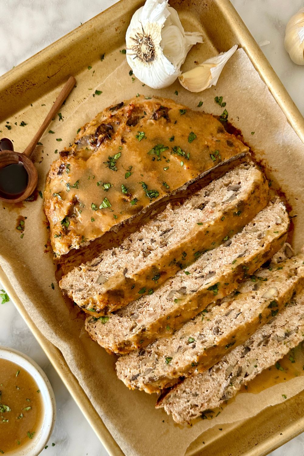 Turkey Mushroom Meatloaf | Healthy Foodie Girl
