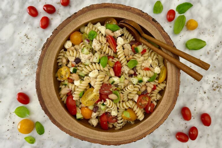 High-Protein Italian Pasta Salad | Healthy Foodie Girl