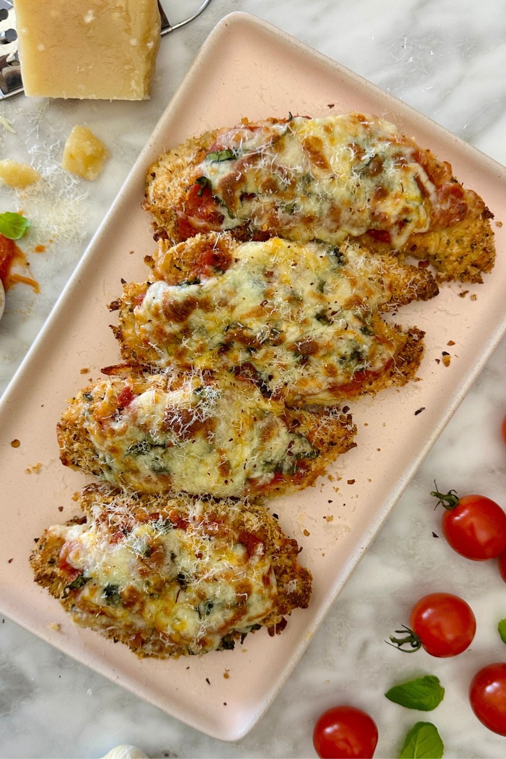 Healthy Baked Chicken Parmesan | Healthy Foodie Girl