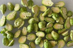 Parmesan Crusted Brussels Sprouts | Healthy Foodie Girl