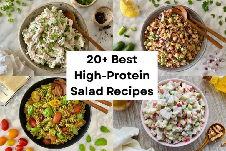 20+ High-Protein Salad Recipes | Healthy Foodie Girl