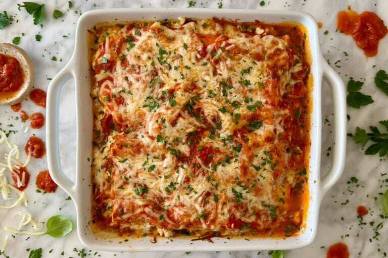 High-Protein Cottage Cheese Lasagna | Healthy Foodie Girl