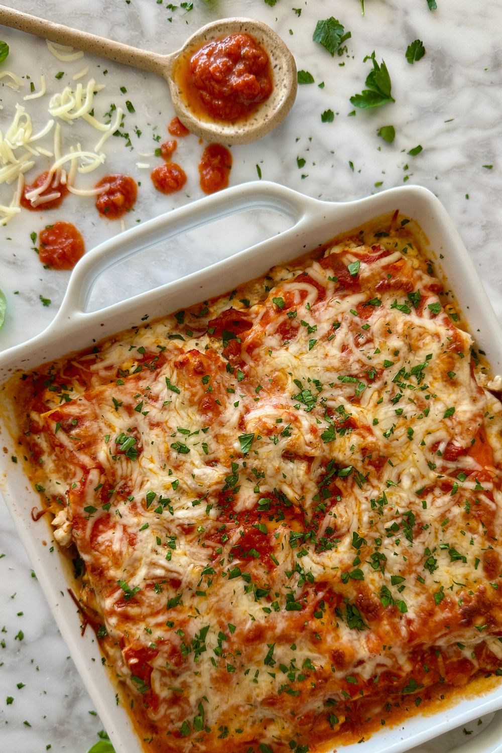 High-Protein Cottage Cheese Lasagna | Healthy Foodie Girl